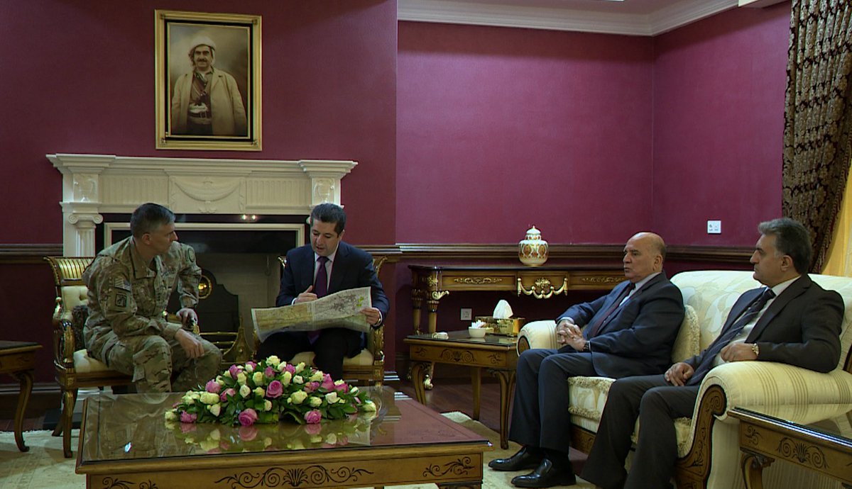 Good dialogue with Lt. Gen. Stephen Townsend, Commander of , about war on ISIL in Iraq & Syria ...