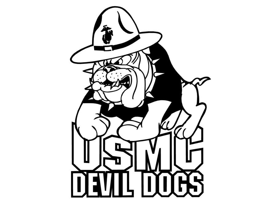 Usmc Devil Dog Drawing