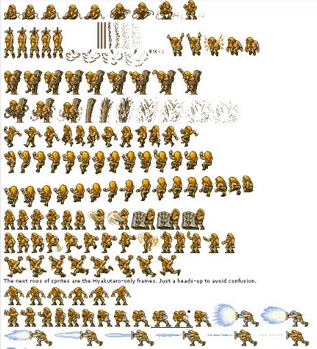 Metal Slug Character Sprites