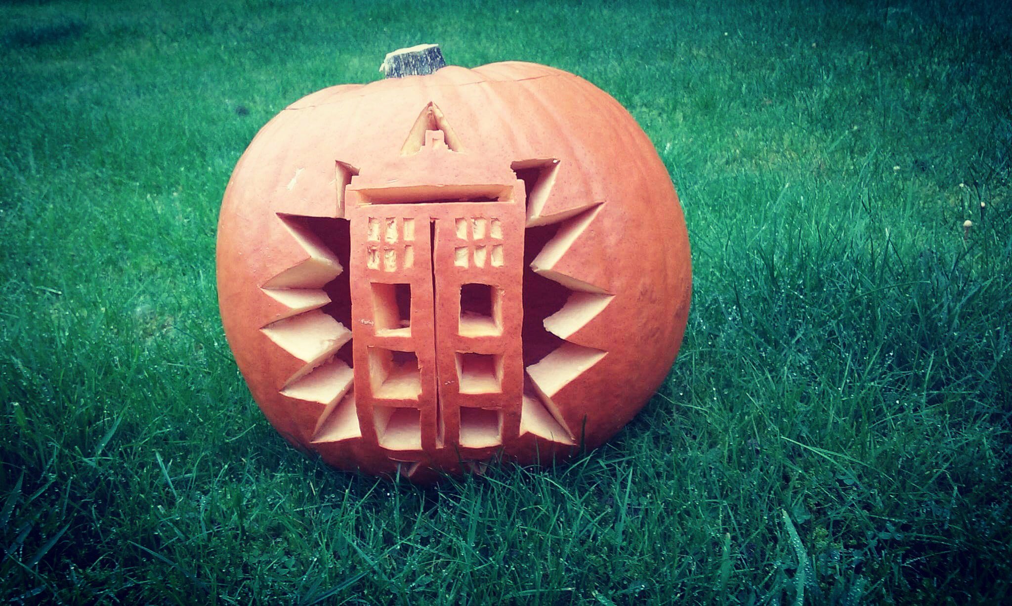 Tardis Pumpkin Paint