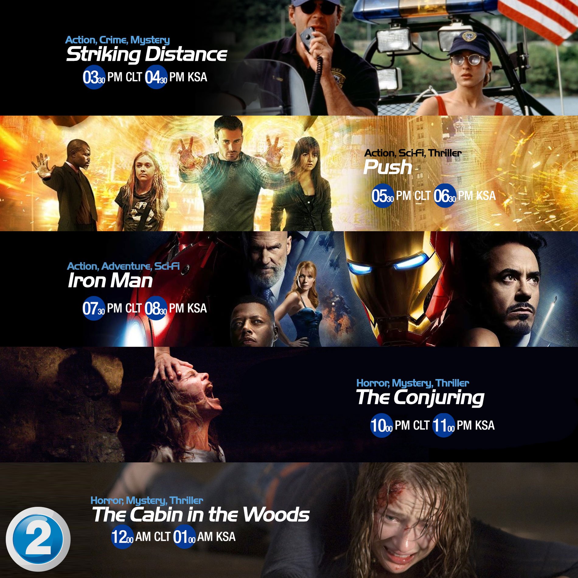 mbc2 on Twitter: "مع من تحبون مشاهدة هذه الافلام الليلة على شاشة #MBC2 1) #StrikingDistance 2) # ...