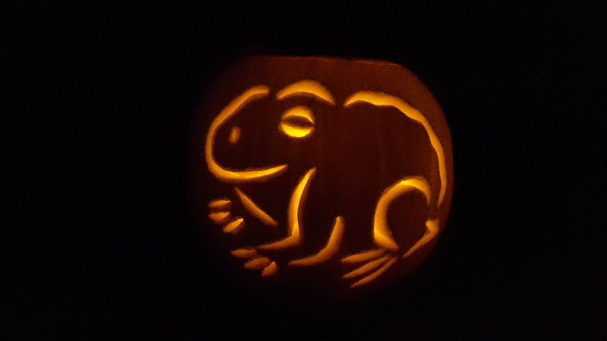 Toad Pumpkin Stencil