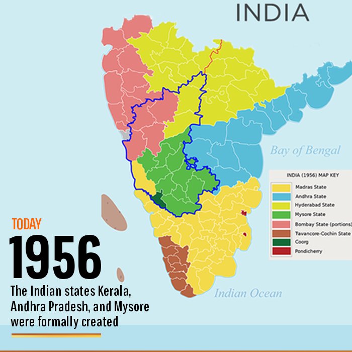 Indian: On , the Indian states Kerala, Andhra Pradesh, and Mysore were ...