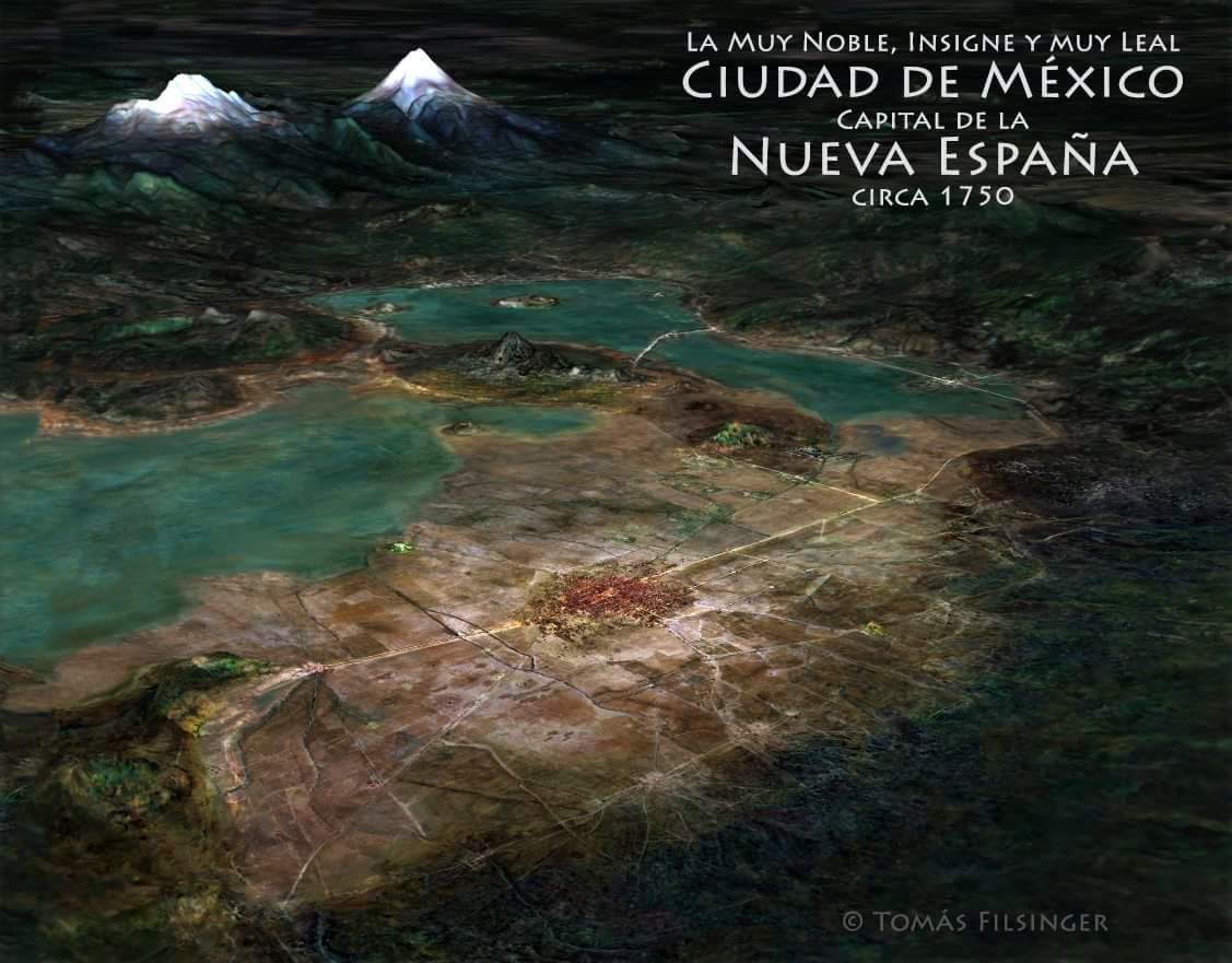 La Ciudad de México, capital de la Nueva España en el año de 1750. Aún ...