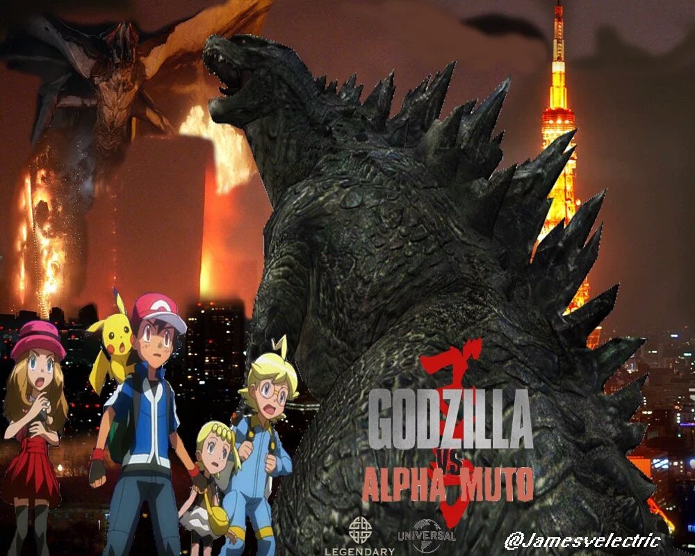 Godzilla Pokemon Crossover