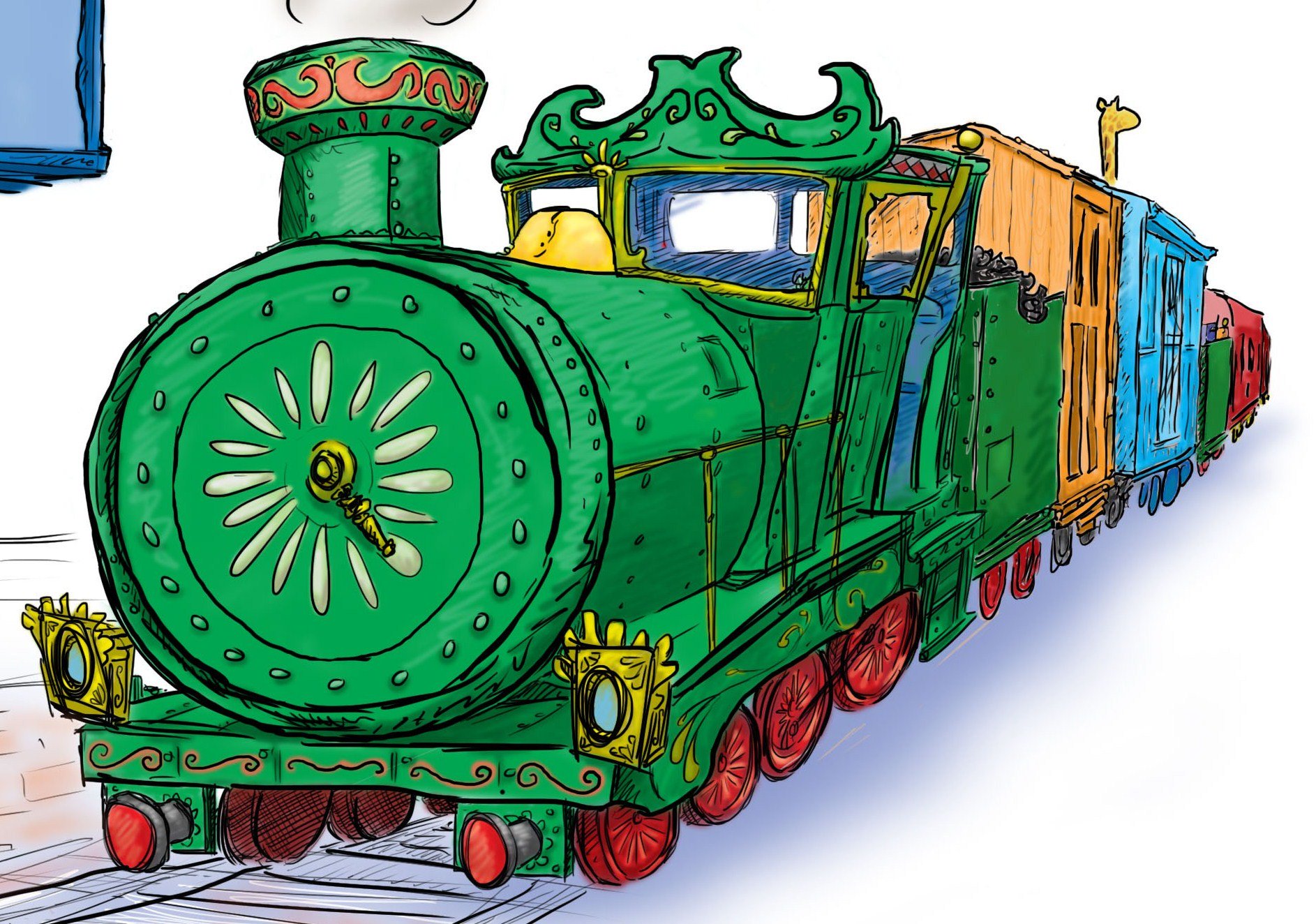 Circus Train Car Clip Art