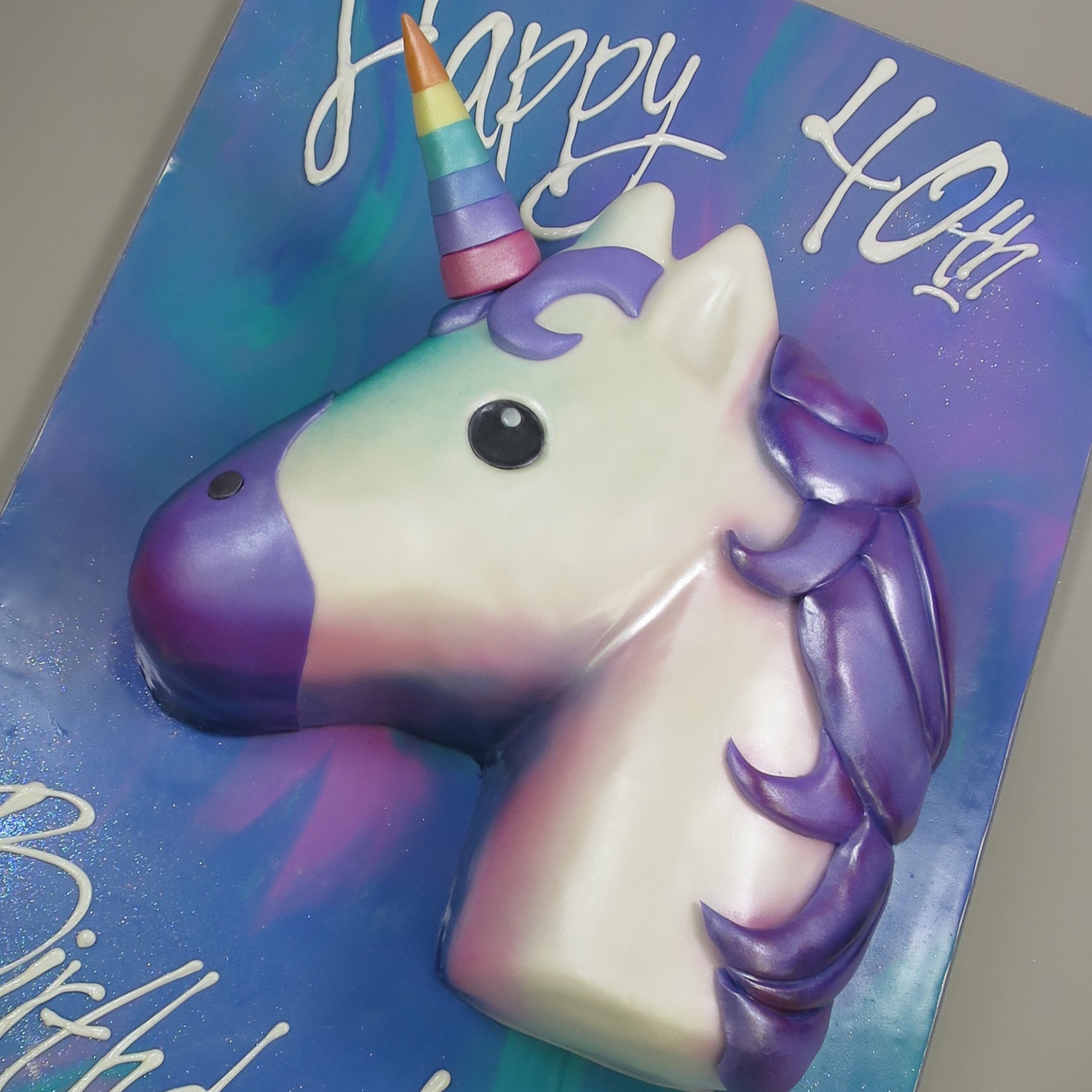 Emoji Unicorn Cake