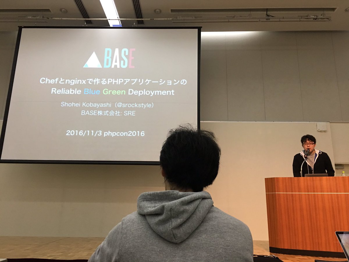 BASEのSREエンジニアが解説！ChefとnginxによるBlueGreenDevelopment #phpcon2016 #phpcon2016_2 - Togetter [トゥギャッター]