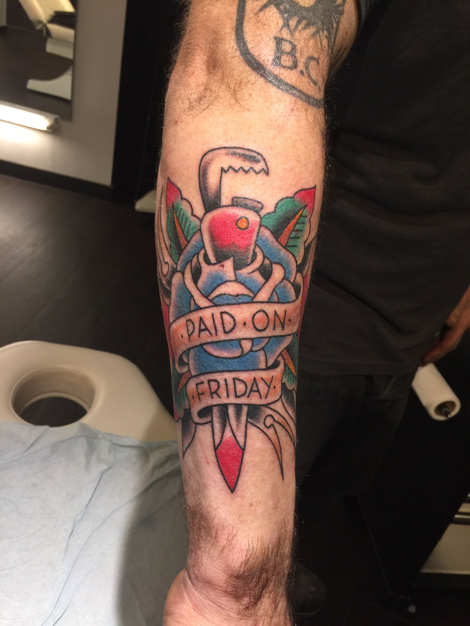 American traditional collar tattoo | Orangetattooshop.com