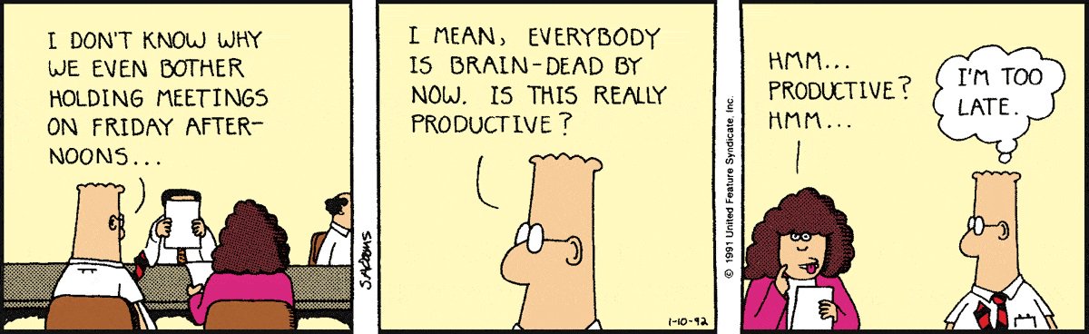 Dilbert Comics Meetings