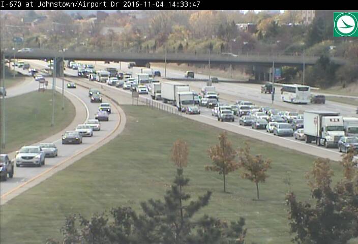 TRAFFIC: The right lanes of 670 East at Stelzer Road are closed after a ...