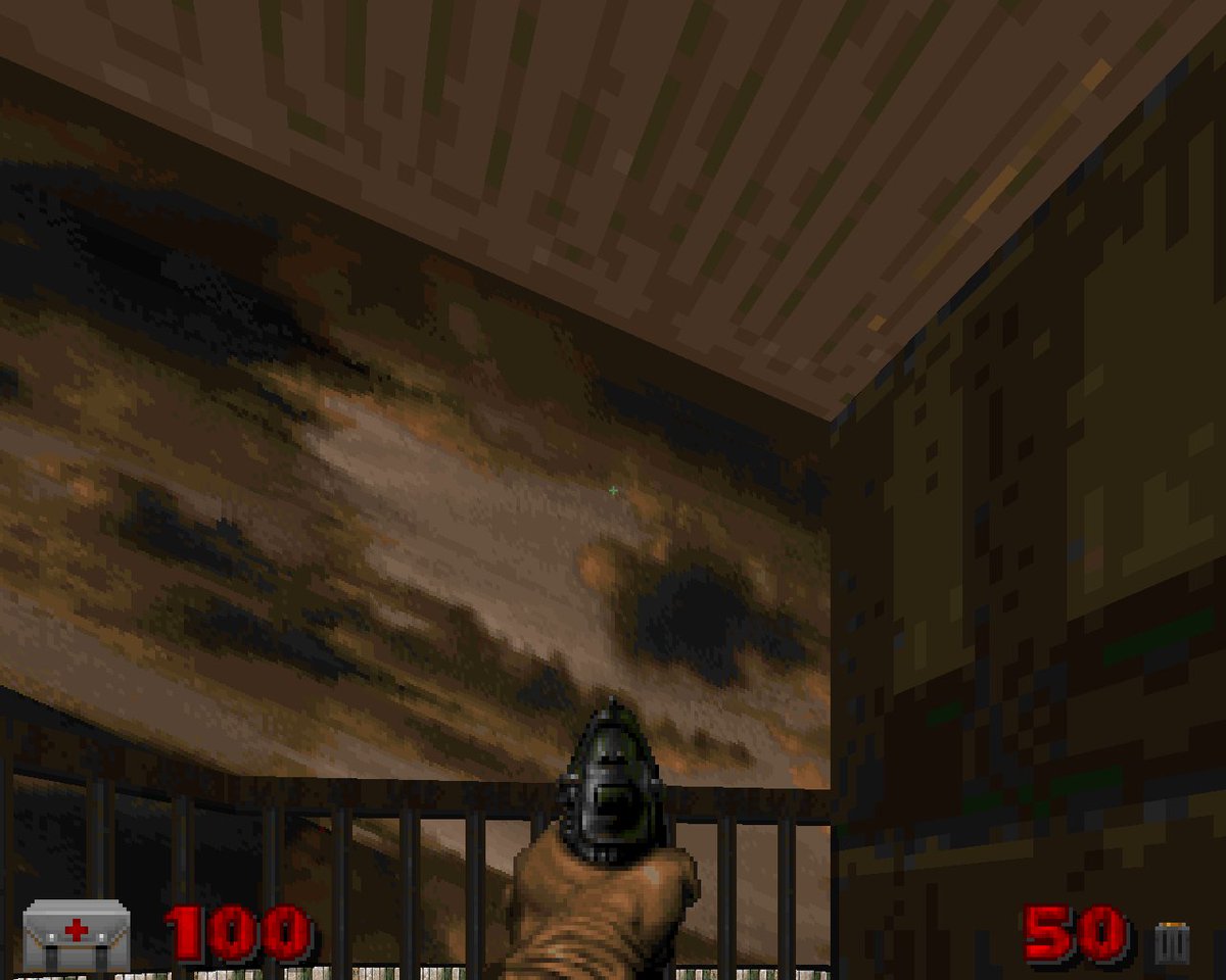 [m32 ARM (LINUX), 4fcf993] "Capped" sky distortion at top - ZDoom