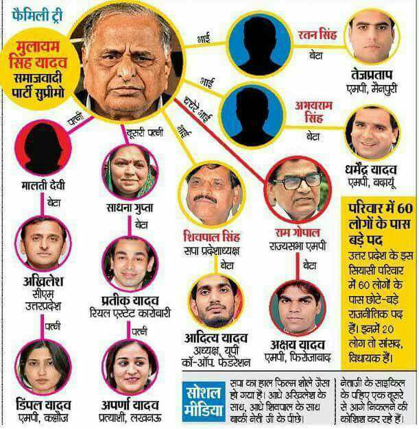 Mulayam Singh Yadav Family Tree