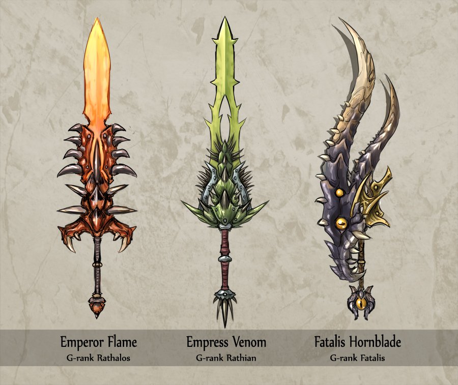Art] Some Greatswords redesign for fun : r/MonsterHunter