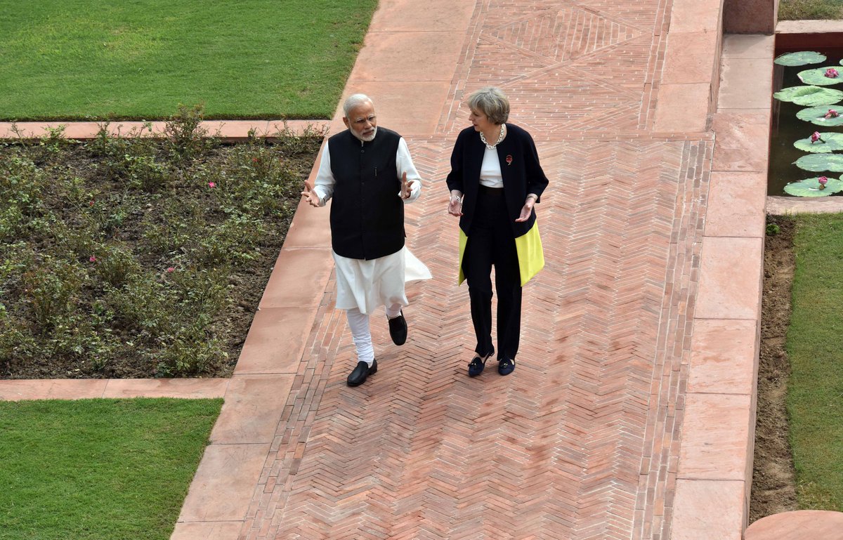 In pictures: Modi – Theresa one-to-one meet happens in Hyderabad House ...