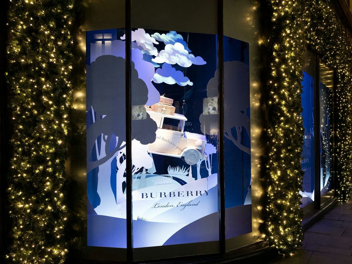 Take a look at the Harrods x Burberry Christmas Windows ...