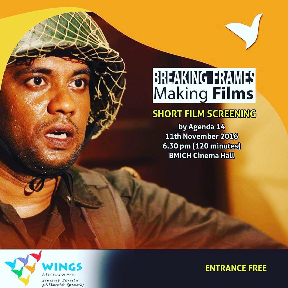 DailyARTRA on Twitter: "Breaking Frames - Making Films ,Wings 2016 #Wings16 #FestivalOfArts # ...