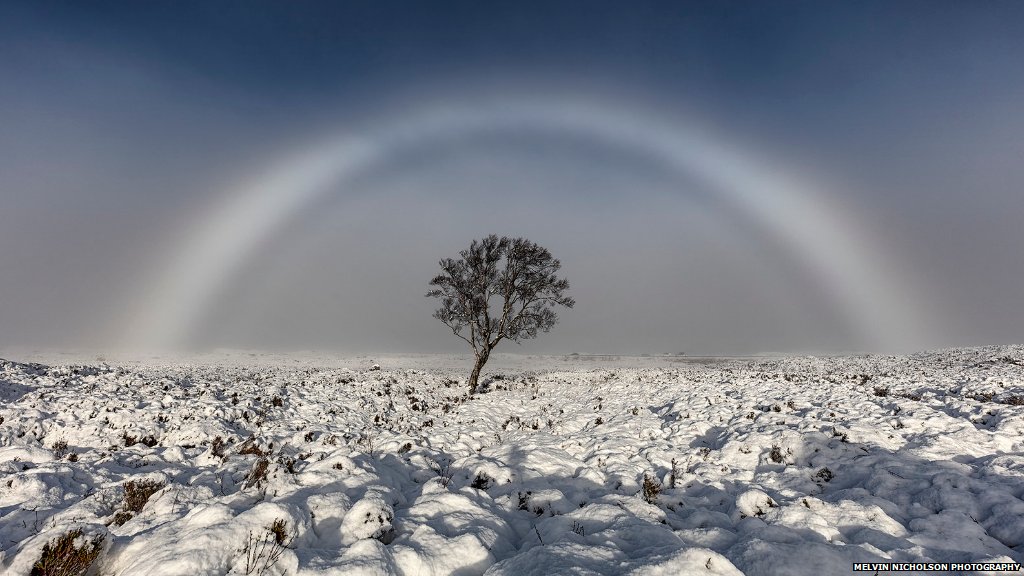 "Unbelievably beautiful" fog rainbow captured at Rannoch Moor in west ...