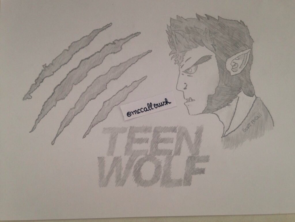 Scott Mccall Werewolf Drawings