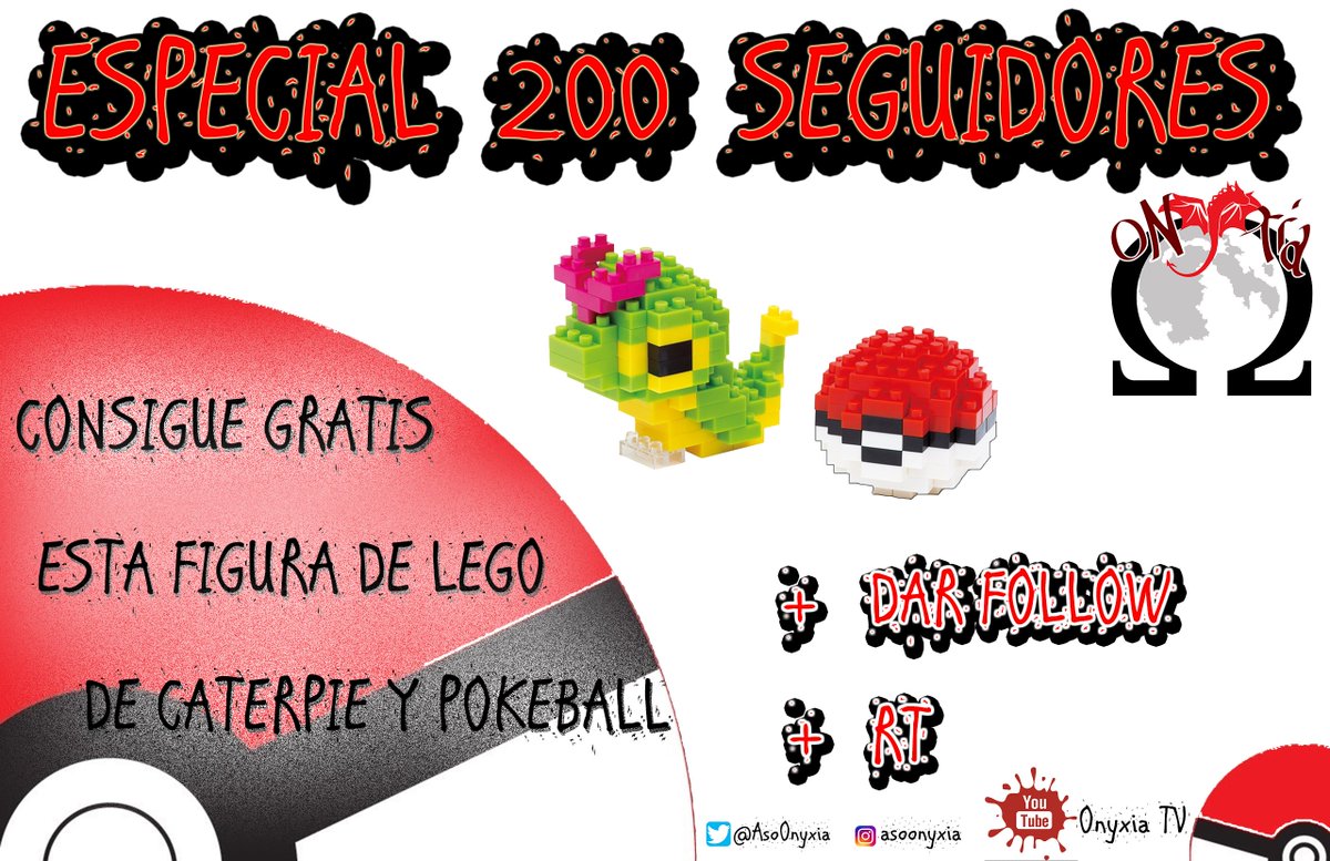 Sorteo de Figura lego caterpie por @AsoOnyxia