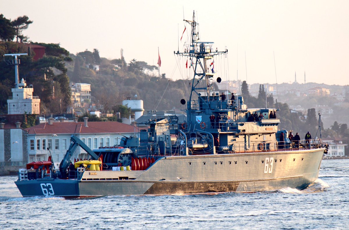 Ussr built project12650, briz-sonya class coastal minesweeper priboy 63 ...