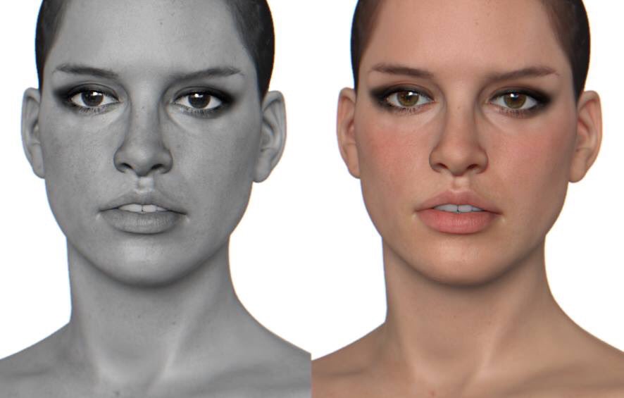 Face Reference Front And Side