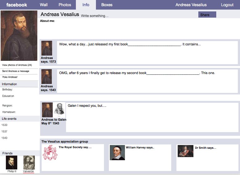 Facebook Wall Page Template
