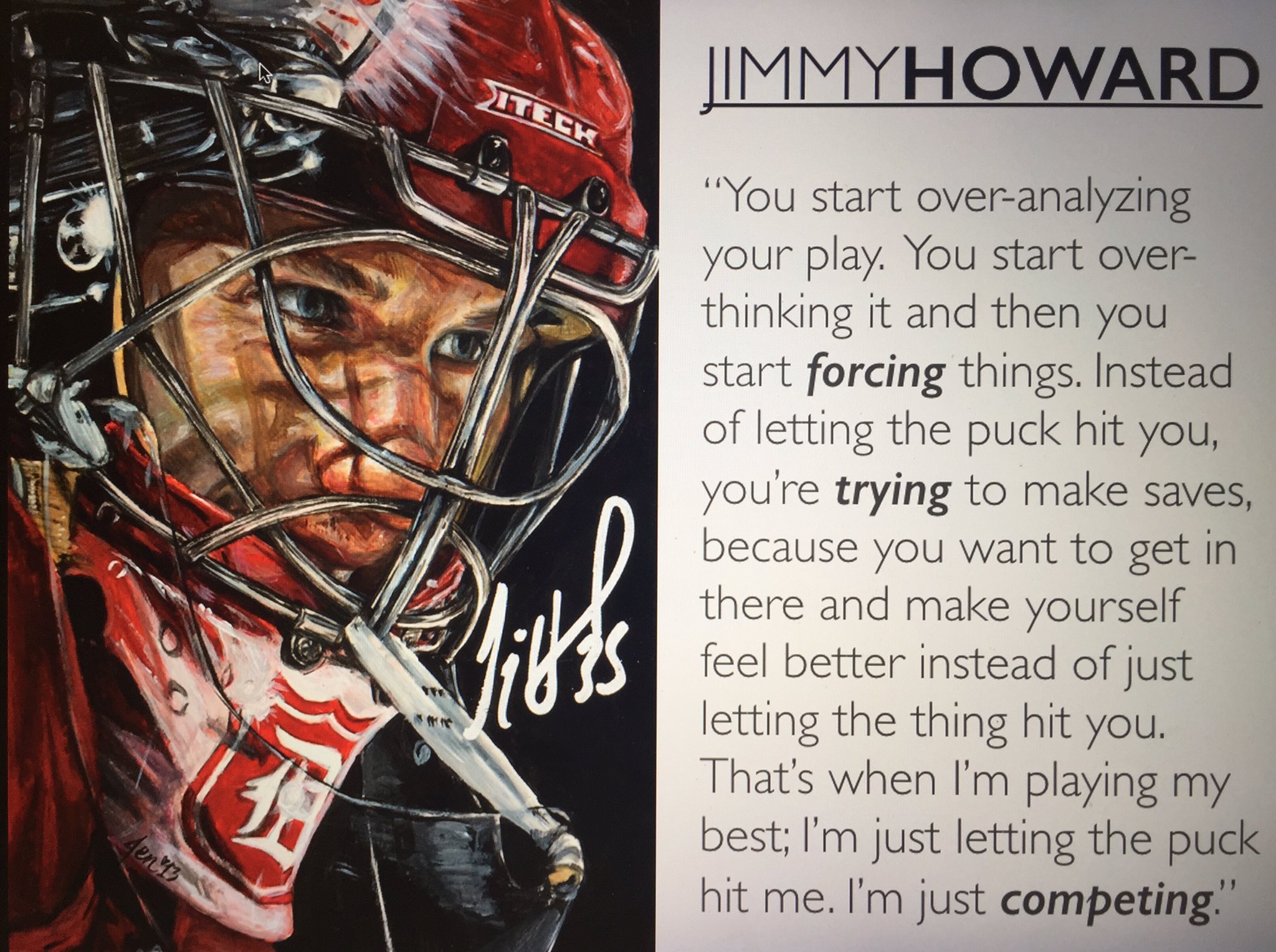 Best Goalie Quotes James Reimer Thinks About Stuff.