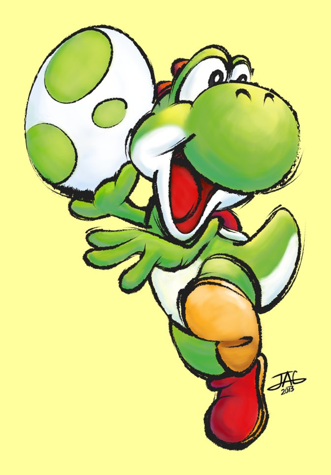 Yoshi Throwing Egg