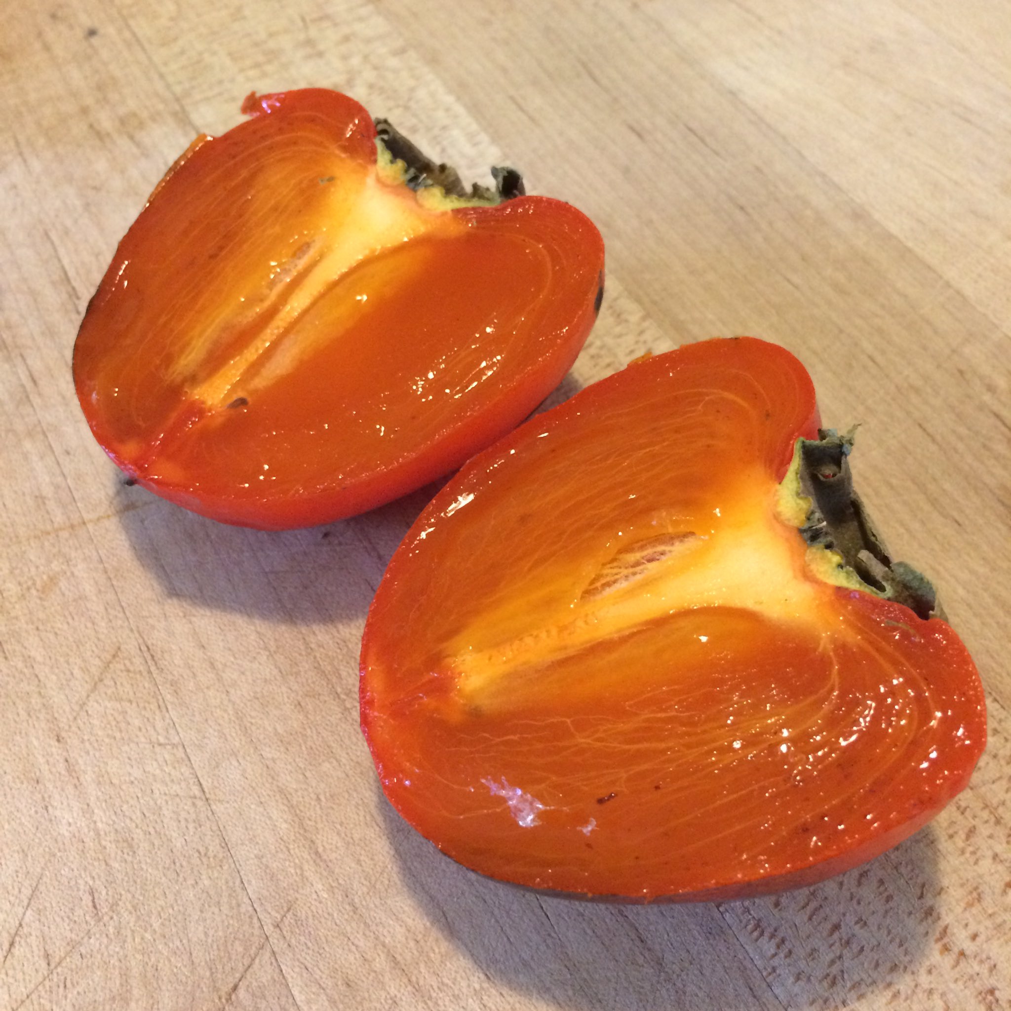 Ripe Hachiya Persimmons