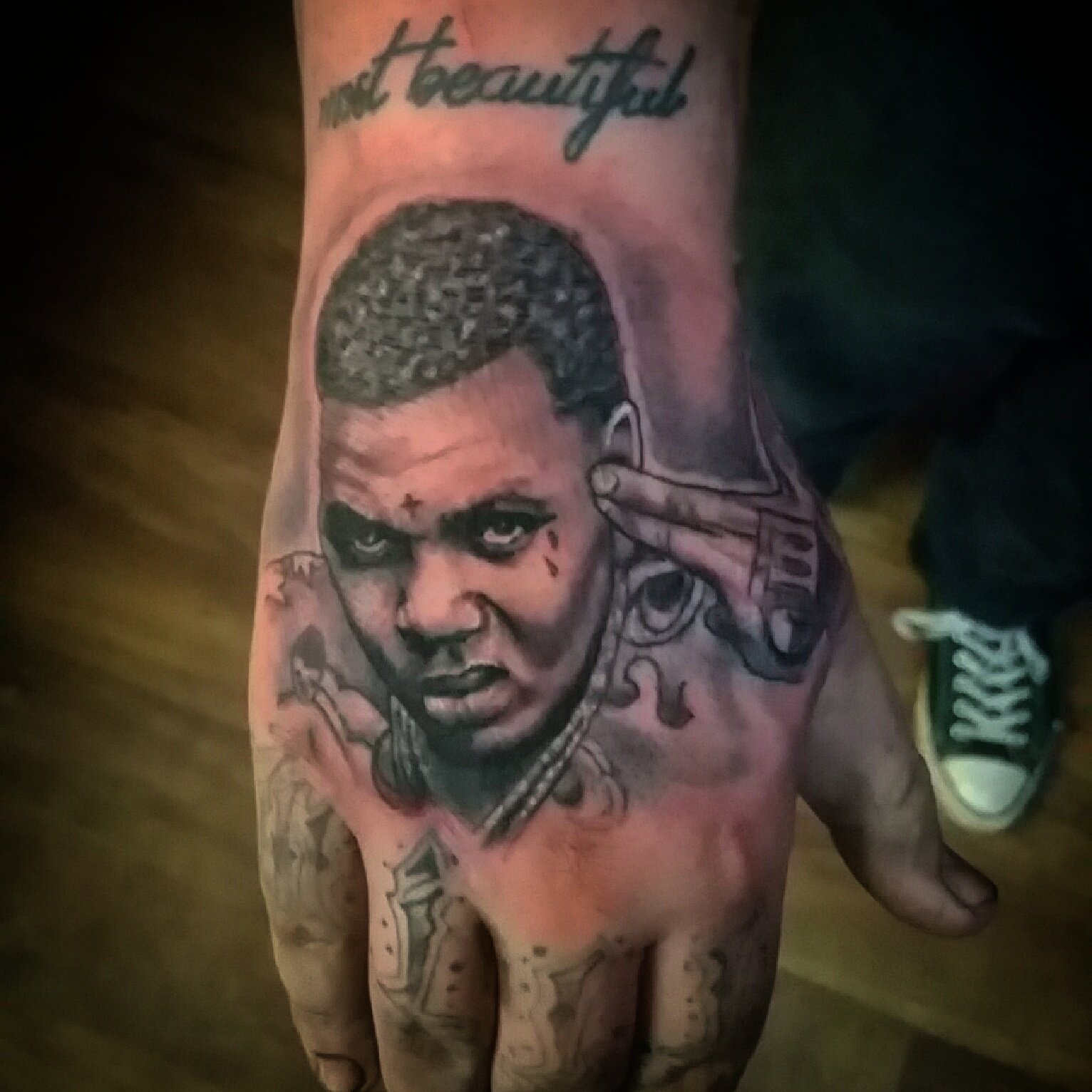 Kevin Gates Hand Tattoo