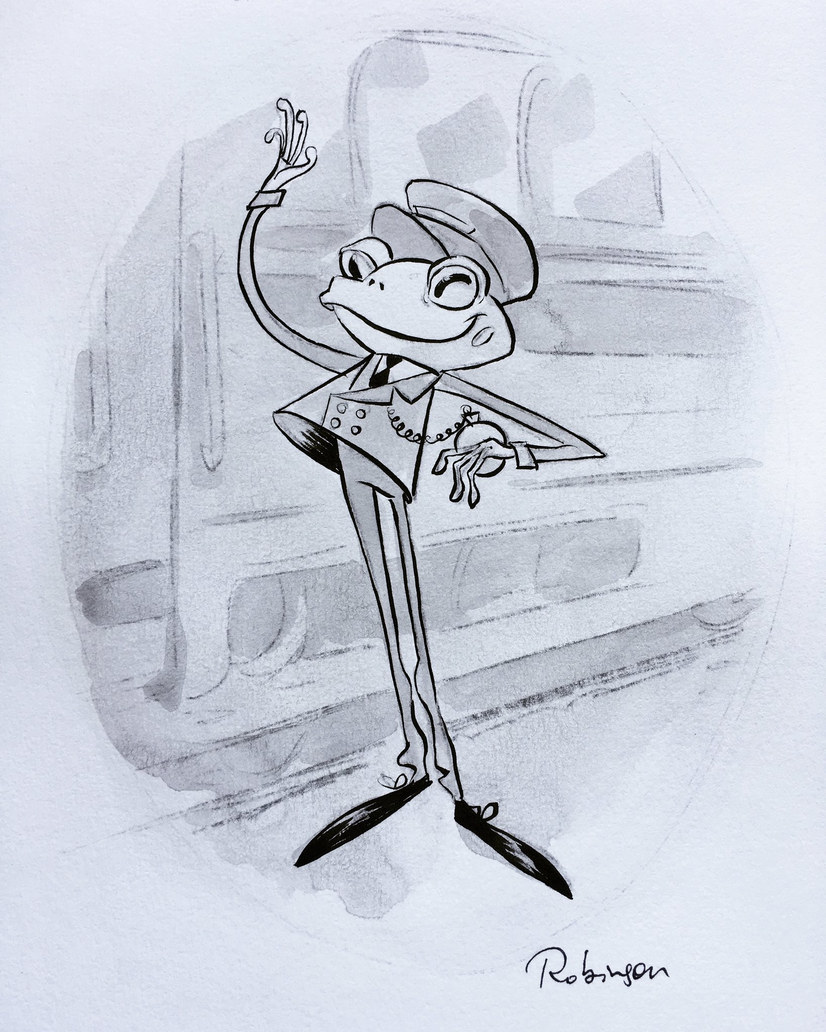 Train Conductor Drawing