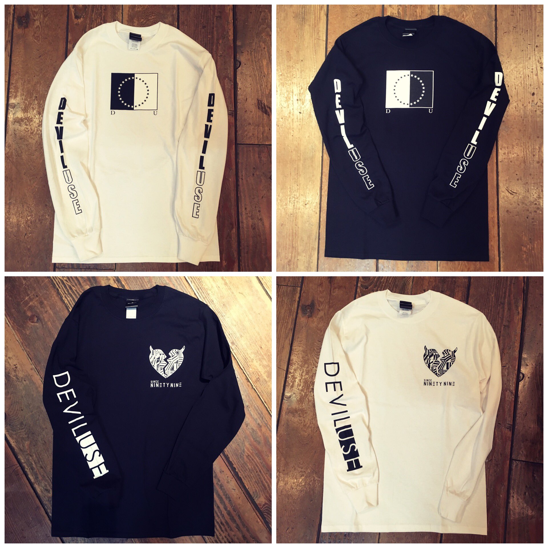 deviluse Flag Store on Twitter: "展示会に合わせて今日と明日限定でFlagstoreにて2017SSデザインのロンTを先行販売致しております！限定カラーもあり ...