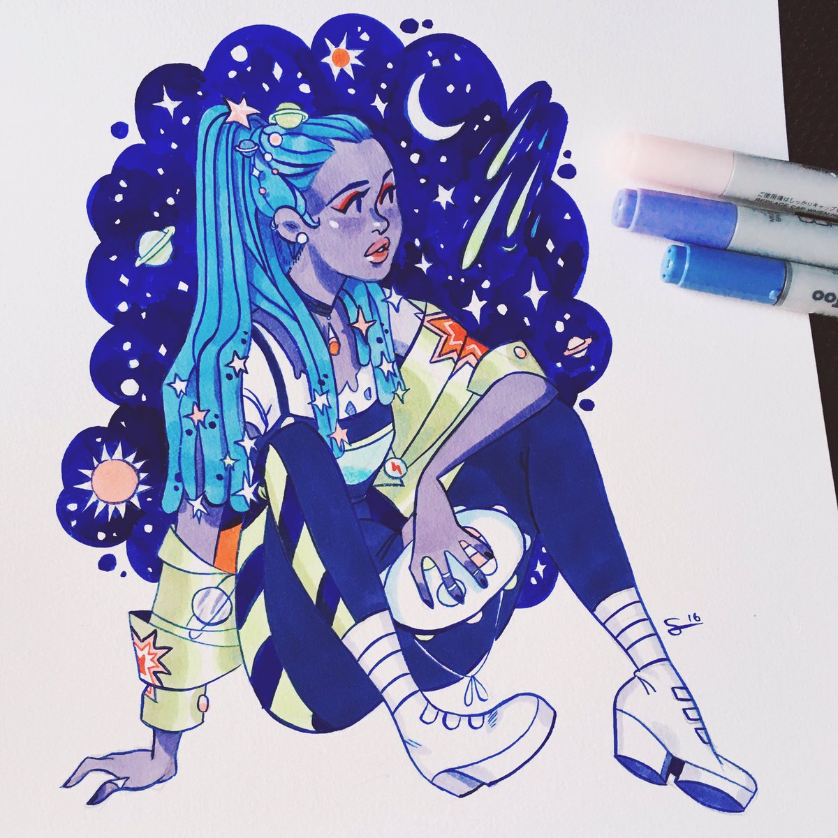 「Ada from my comic Jellyfish ☄??⚡️ 」|🌜Sibylline🌛のイラスト