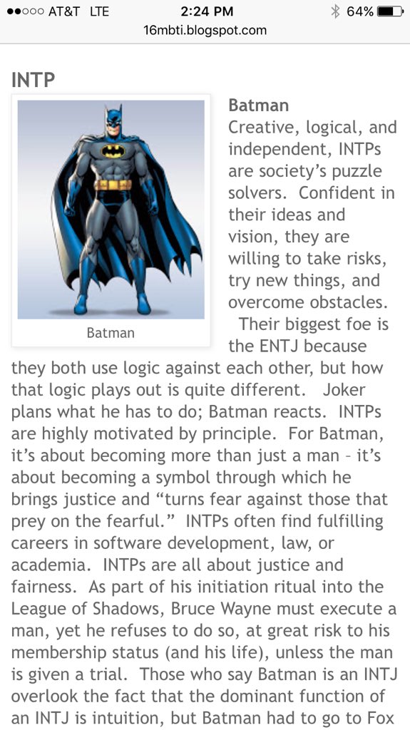 Batman The Many Mbti Personality Types Of The Dark Kn - vrogue.co