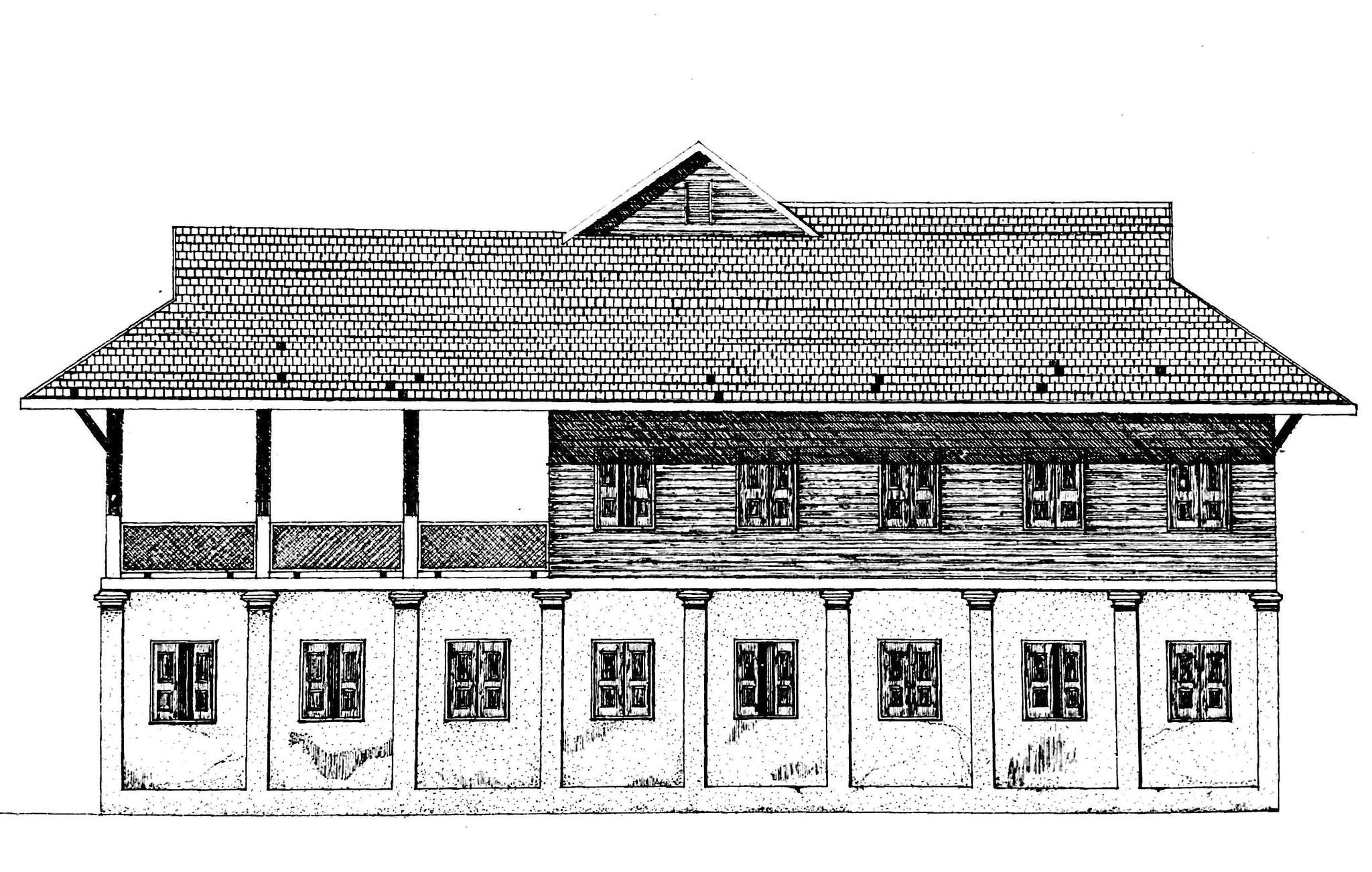 Bahay Na Bato Drawing