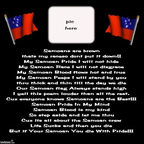 Samoan Pride Poems