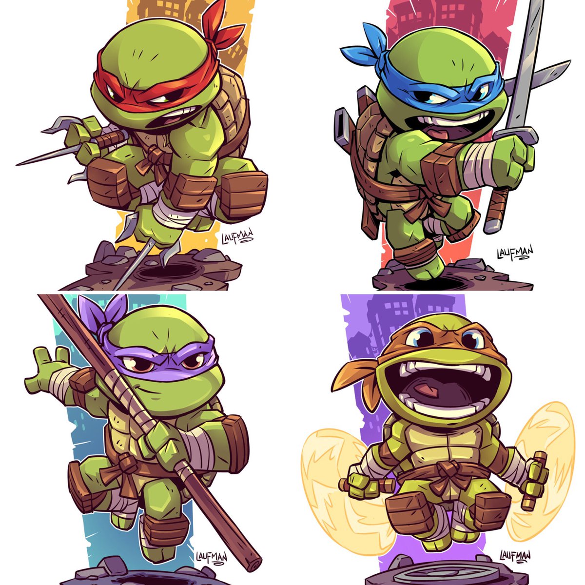 Chibi marvel, Tmnt, Chibi
