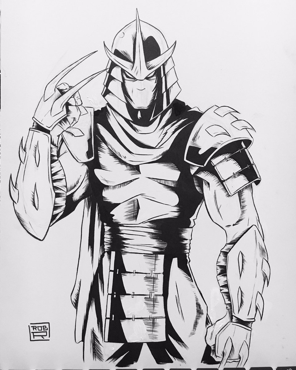 Shredder Ninja Turtles Drawing