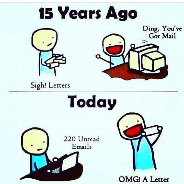 Too Many Email Cartoon