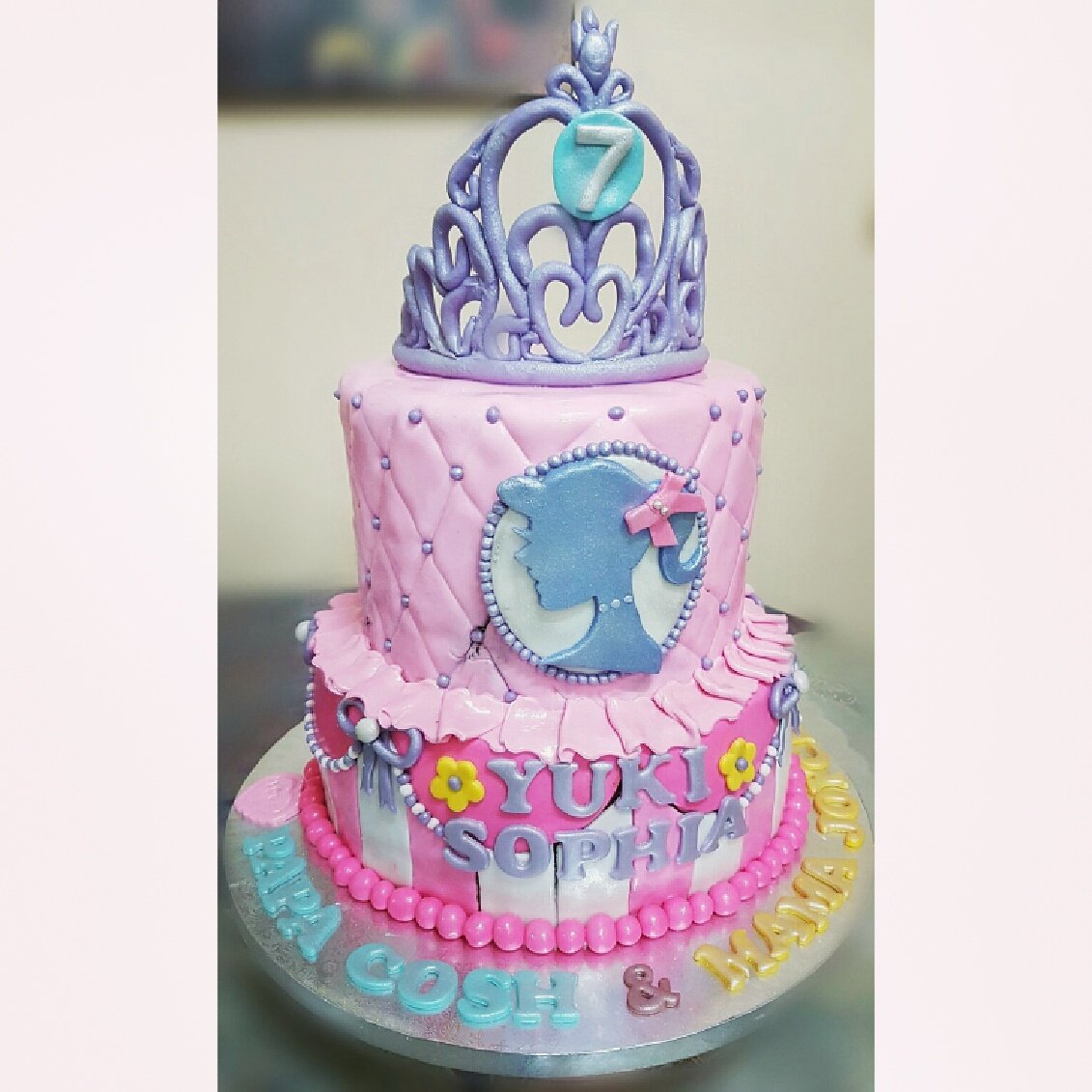 7th Birthday Princess Cake