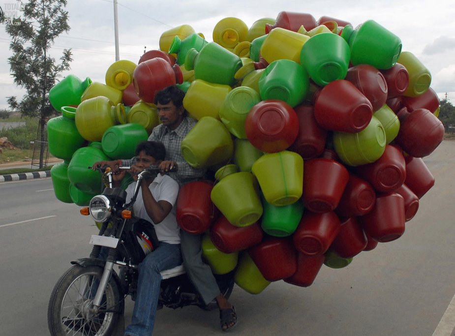 Overloaded Motorcycle