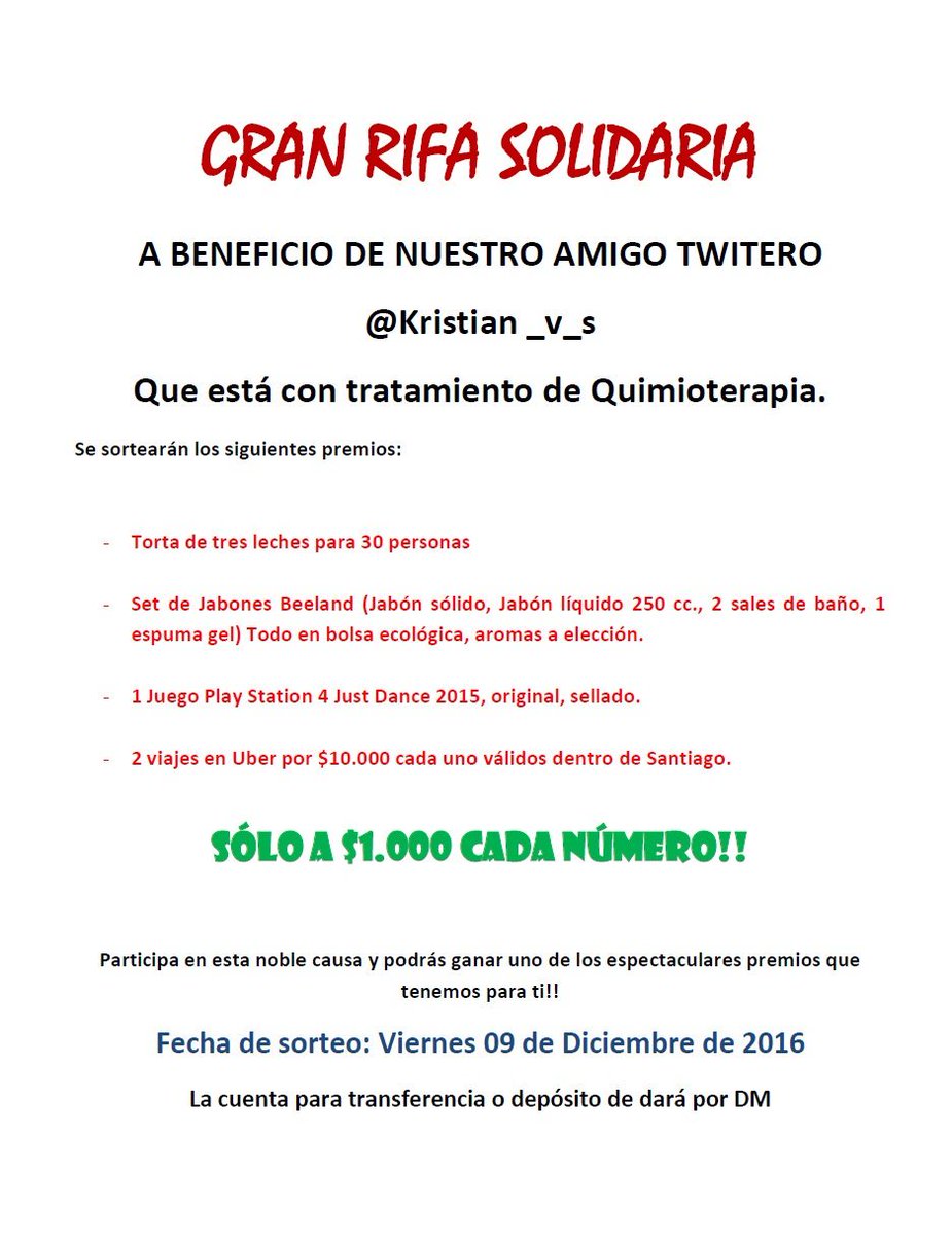 Formato Para Hacer Una Rifa A Beneficio Estos Beneficios - Lista 91 ...