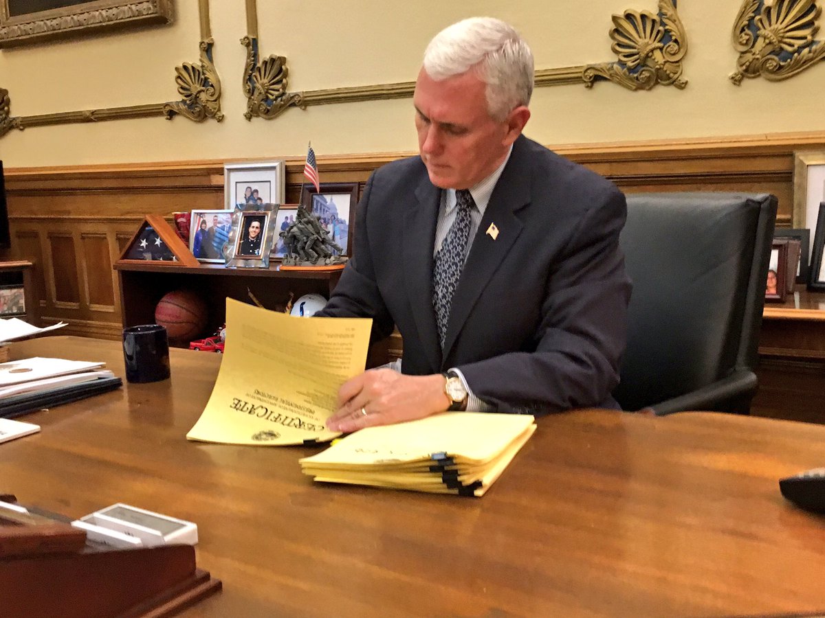 Governor On Desk Sign
