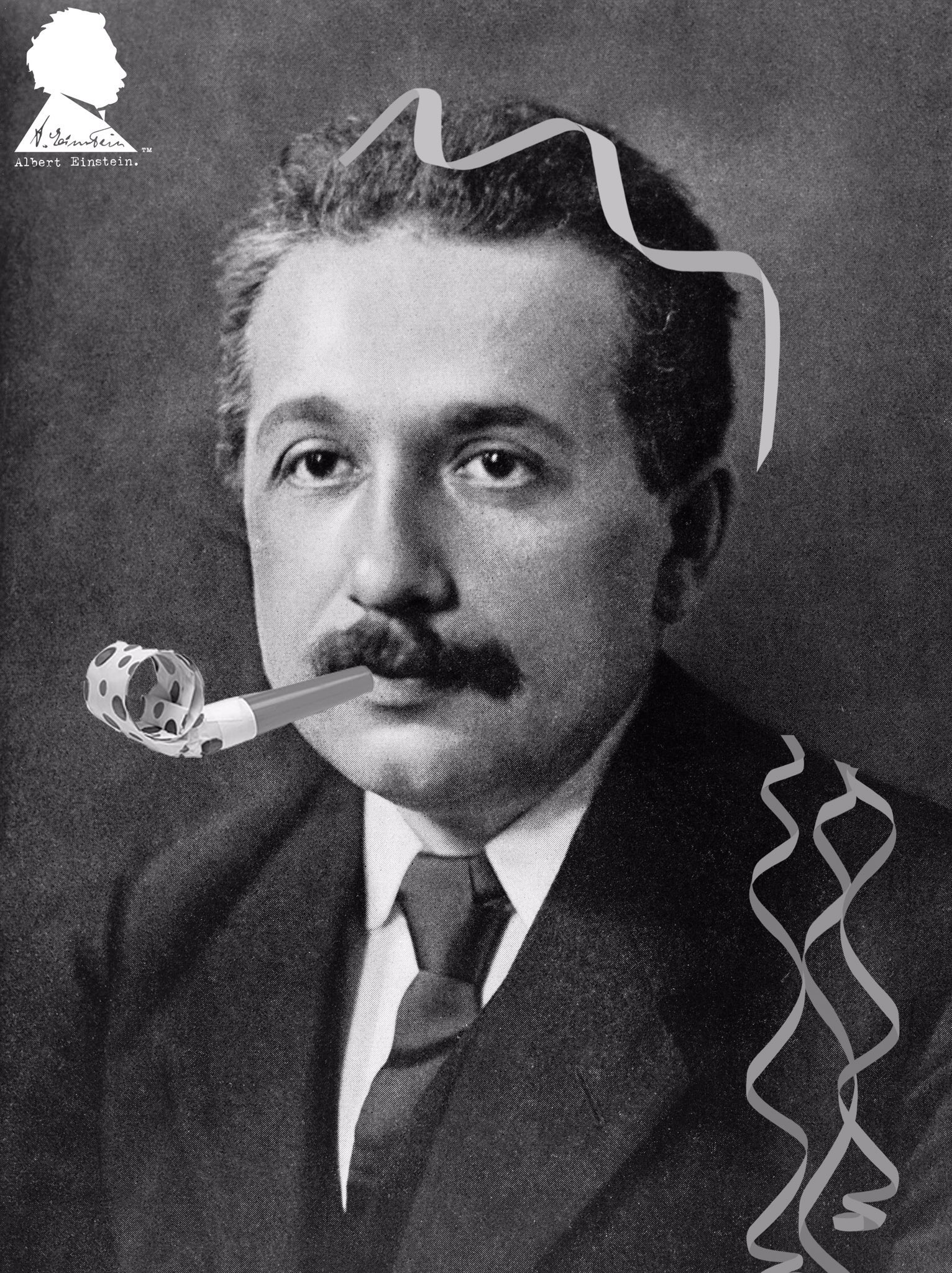 Albert Einstein Smoking A Pipe