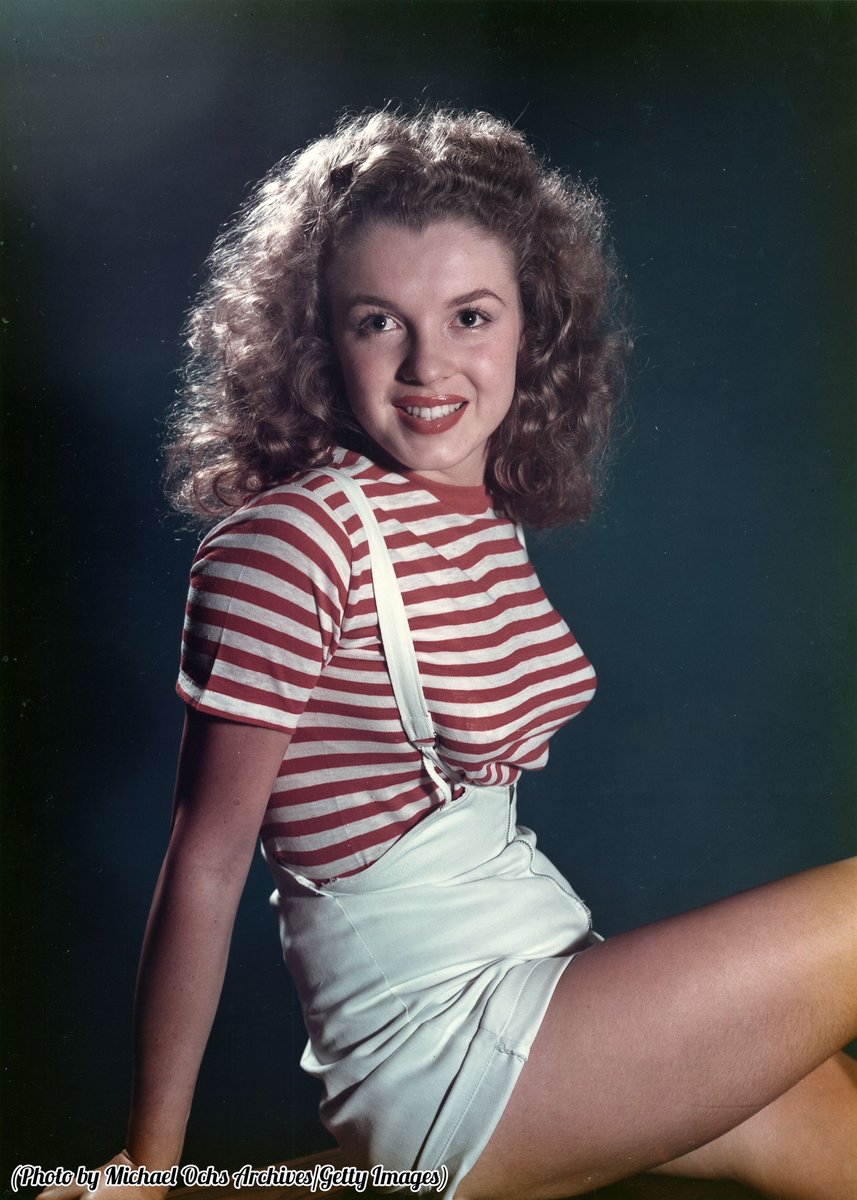 Norma Jeane Baker, known publicly as Marilyn Monroe, posing for a portrait in 1947. | History In ...