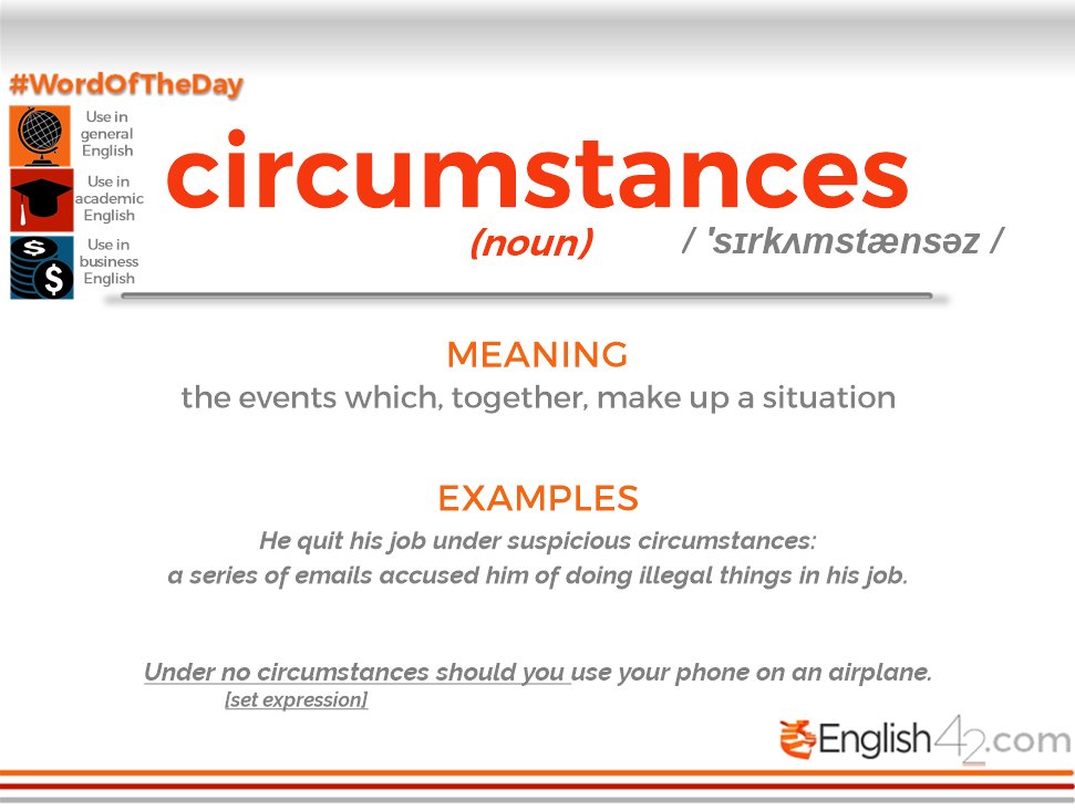 Circumstances Meaning