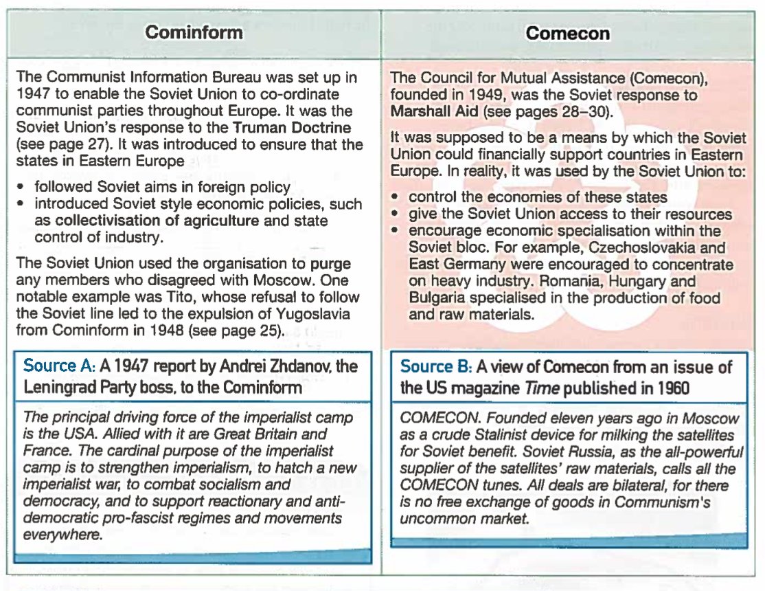 Historychappy on Twitter: "Cominform and Comecon; decent overview for ...