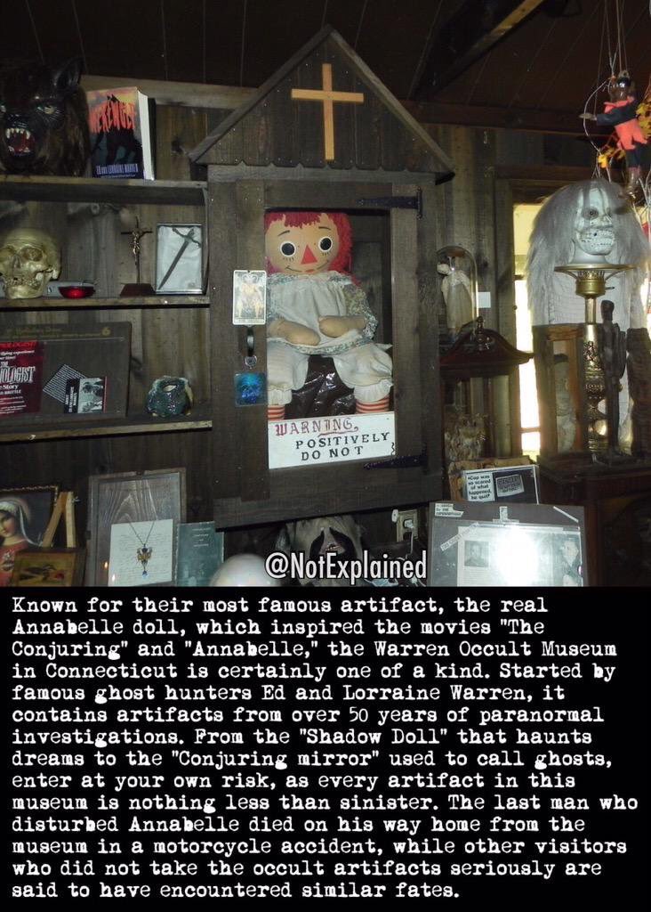 Annabelle Doll Warrens Occult Museum