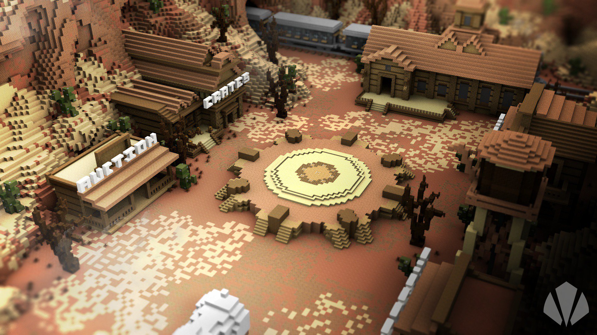 Minecraft Western Town Layout